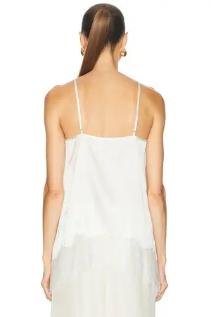 Staud Chloe Silk Cami Top - Ivory