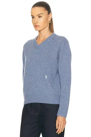 SPORTY & RICH Src Cashmere V-neck Sweater