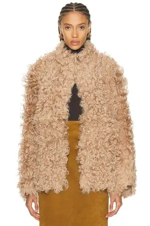 Nour Hammour Elsa Shearling Coat