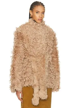 Nour Hammour Elsa Shearling Coat