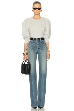 Norma Kamali Bomber 1980s Sweatshirt - Light Heather Grey