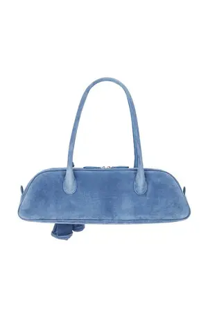 Magda Butrym Brigitte Trapeze Suede Bag - Blue