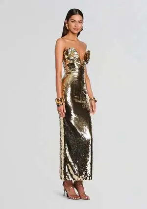 Retrofete Amulet Embellished Gown