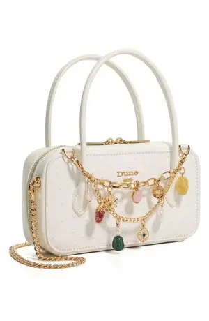 Dune London Leather Top Handle Bag With Charms