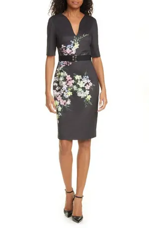 Ted Baker London Floral Body-con Dress