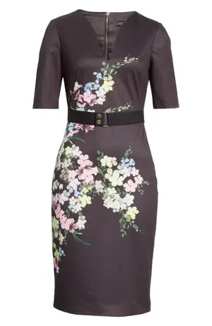 Ted Baker London Floral Body-con Dress