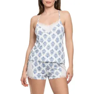 IN BLOOM BY JONQUIL Sevilla Lace Trim Short Pajamas - Ivory