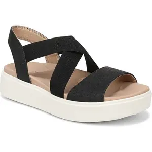 Dr. Scholl'S Madicldease Platform Wedge Sandals - Black