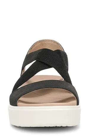 Dr. Scholl'S Madicldease Platform Wedge Sandals - Black