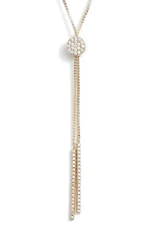 Nordstrom Pavé Slide Bolo Necklace