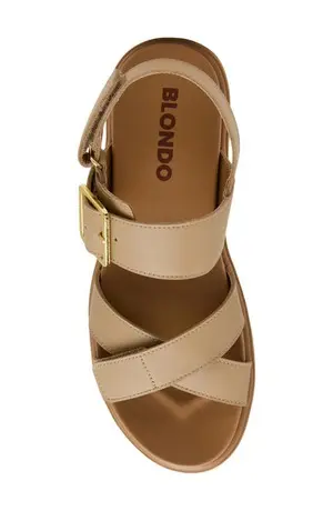 Blondo Beau Waterproof Sandals - Almond Leather
