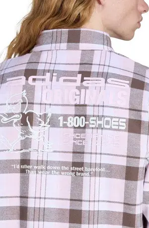 Adidas Cotton Flannel Button-up Shirt