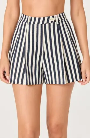 Astr The Label Preston Stripe Shorts