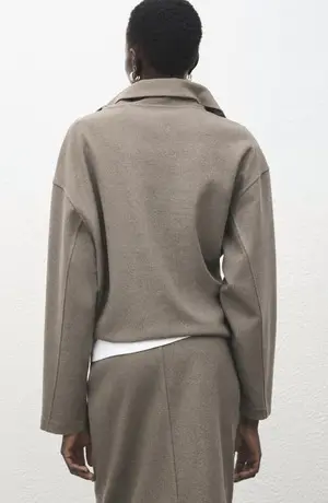 Mango Half Zip Turtleneck Sweatshirt