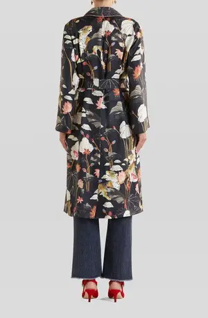 Etro Floral Print Silk Duster