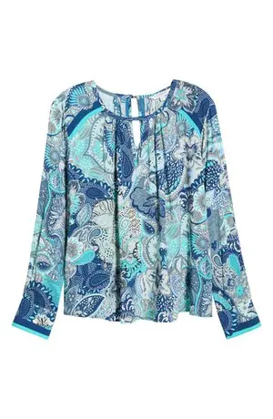 LIVERPOOL Print Keyhole Top