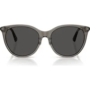 Burberry 56mm Round Sunglasses - Grey
