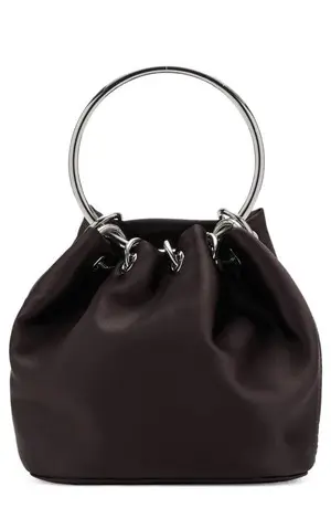 Mango Satin Top Handle Bag