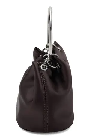 Mango Satin Top Handle Bag