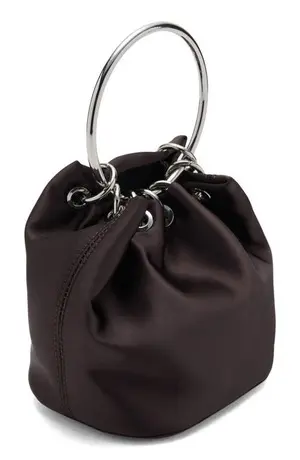 Mango Satin Top Handle Bag