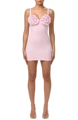 Naked Wardrobe Rose Mini Dress - Cotton Candy