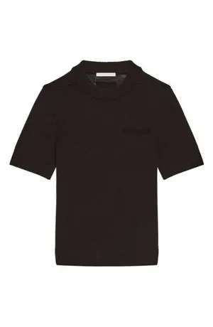 Helmut Lang Short Sleeve Merino Wool Sweater
