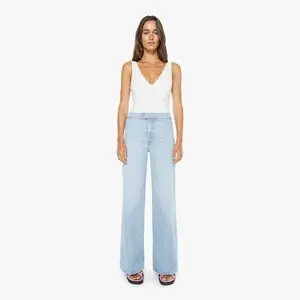 MOTHER The Tab Undercover Skimp You're My Favorite Jeans - Light Blue