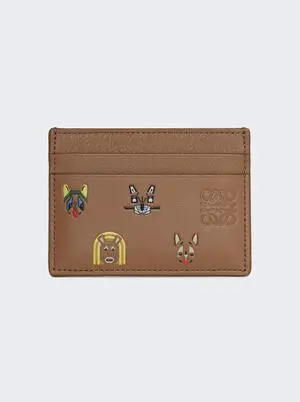 Loewe Plain Cardholder Cats Mocha