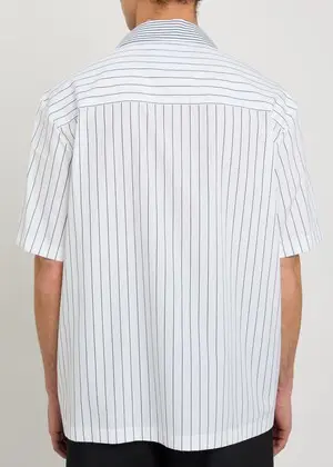 JIL SANDER Pinstriped Cotton-poplin Shirt