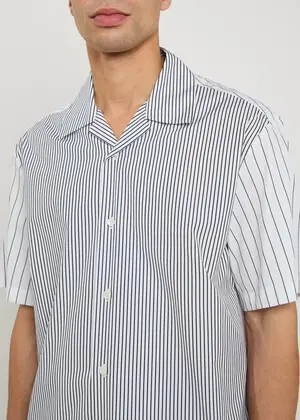 JIL SANDER Pinstriped Cotton-poplin Shirt