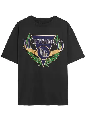 Rhude Montenegro Regatta Printed Cotton T-shirt