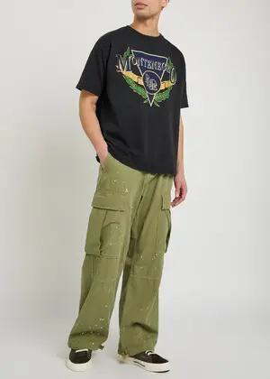 Rhude Montenegro Regatta Printed Cotton T-shirt