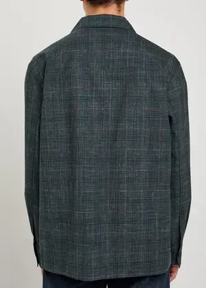 JIL SANDER Checked Wool-blend Shirt
