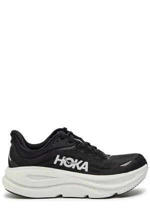 HOKA Bondi 9 Mesh-knit Sneakers - Black