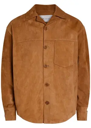 Ami Suede Overshirt - Brown