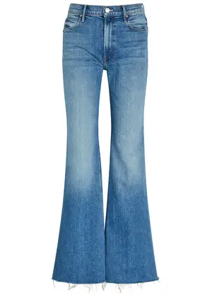 MOTHER The Doozy Fray Flared-leg Stretch-denim Jeans