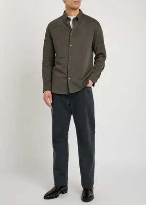 Emporio Armani Logo-intarsia Cotton Shirt