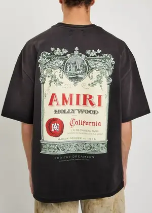 Amiri Hollywood Printed Cotton T-shirt