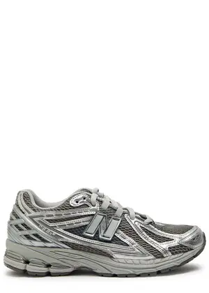 NEW BALANCE 1906r Panelled Metallic Mesh Sneakers - Grey