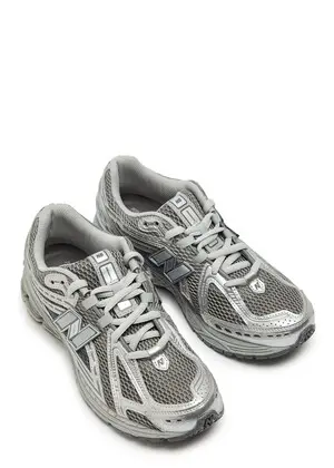 NEW BALANCE 1906r Panelled Metallic Mesh Sneakers - Grey
