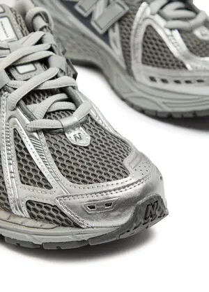 NEW BALANCE 1906r Panelled Metallic Mesh Sneakers - Grey