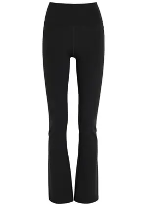 Vuori All The Feels Slim Flared-leg Stretch-jersey Leggings - Black