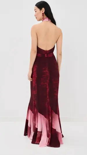 Silvia Tcherassi Raisa Maxi Dress - Degraded Red