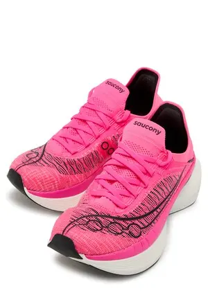 Saucony Endorphin Elite 2 Panelled Mesh Sneakers - Pink