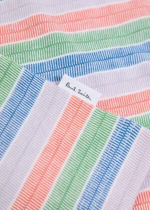 Paul Smith Striped Stretch-cotton T-shirt - Multicoloured 1