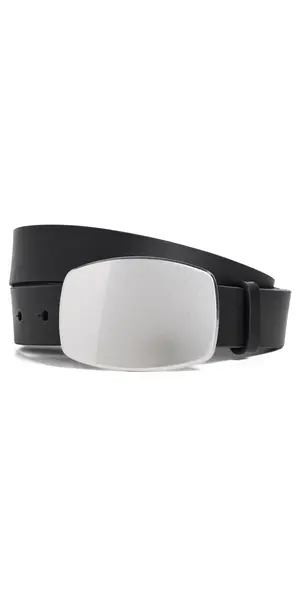 Rag & Bone Wyatt Leather Belt - Black