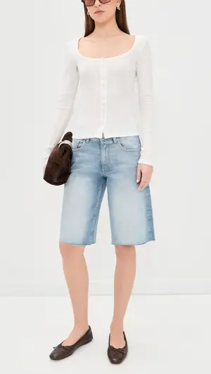 DL1961 Relaxed Denim Shorts