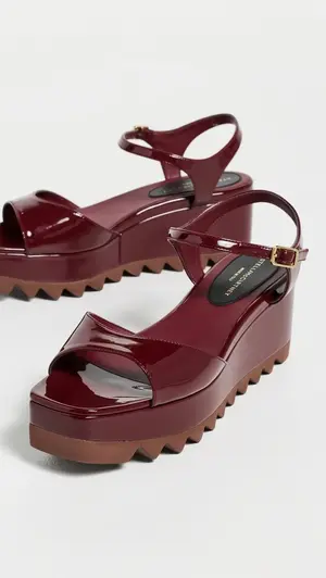 Stella McCartney Elyse Patent Alter Mat Sandals