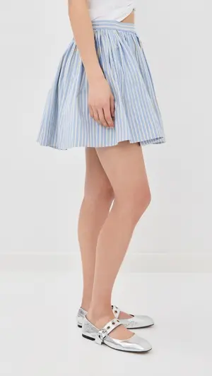 Rabanne Stripe Mini Skirt
