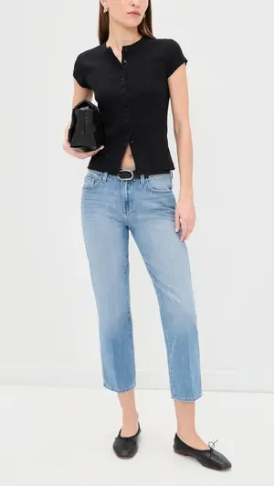 L'Agence Thalina Slouchy Straight Jeans